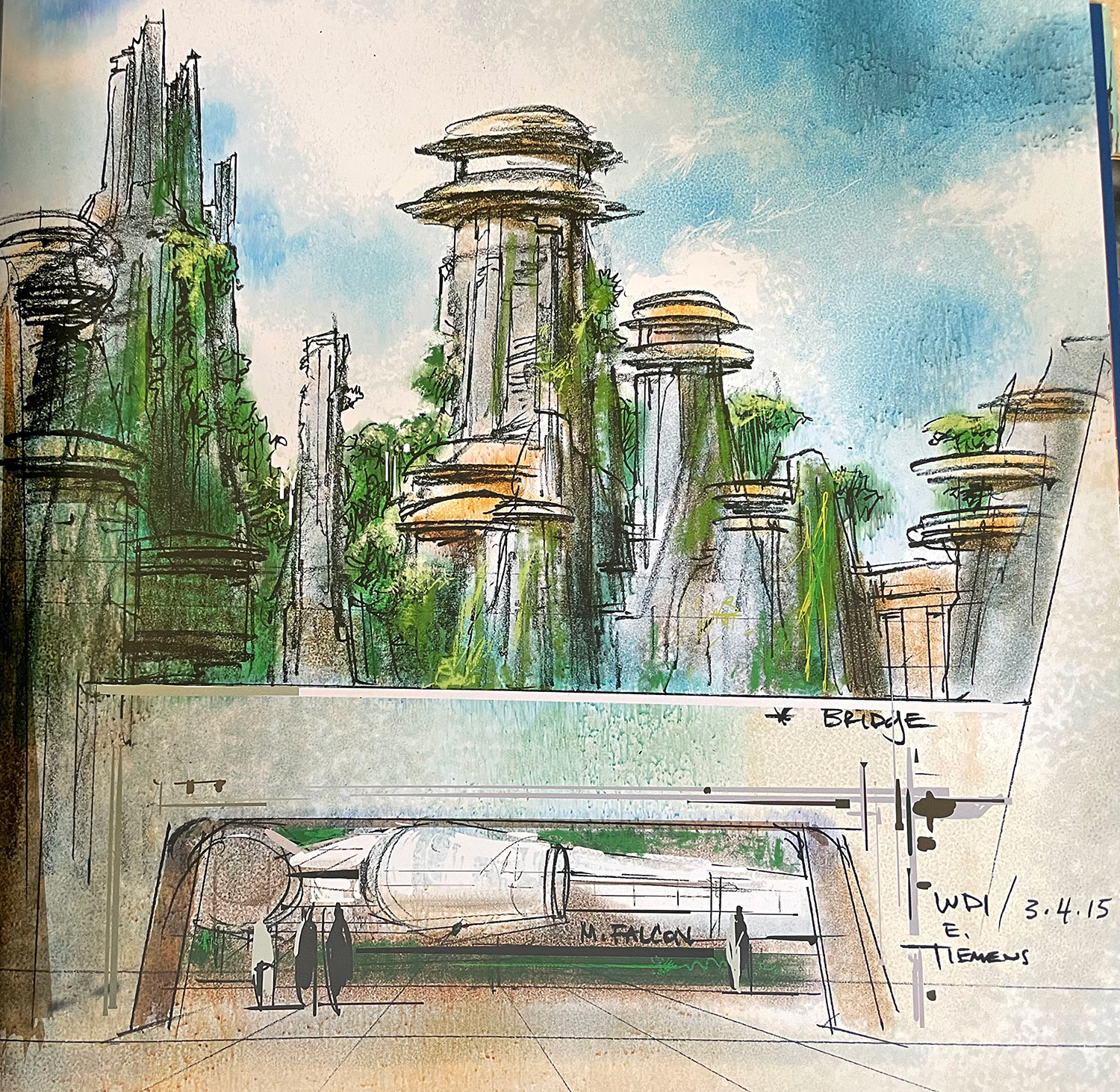 An Early Peek at The Art of Star Wars: Galaxy’s Edge : EndorExpress
