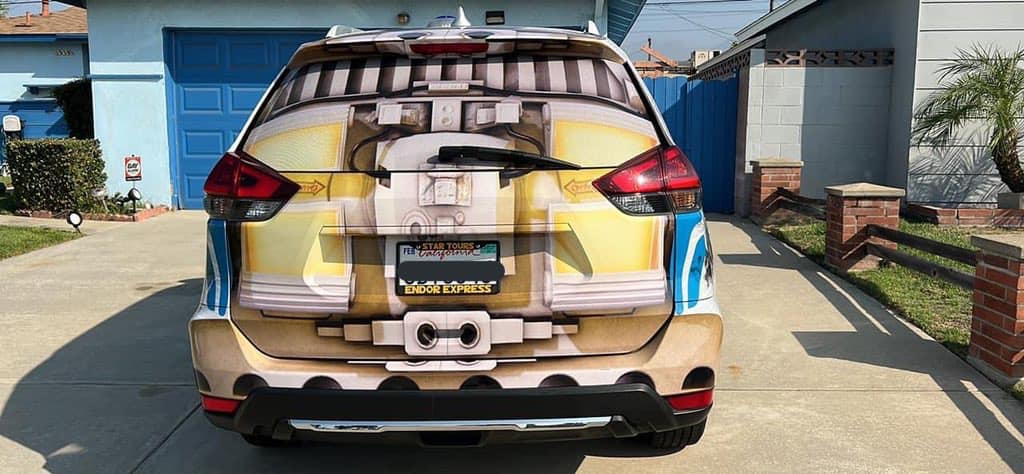 Star Tours Fan Converts Car Into Starspeeder 3000 : EndorExpress
